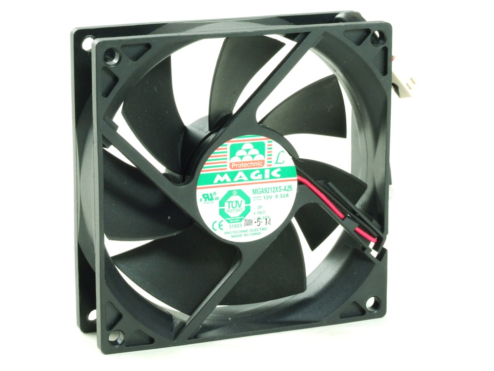 Protechnic MGA9212XS-A25 PC Cooling Fan Lüfter 2-pin 92x92x25mm 12V 0 ...