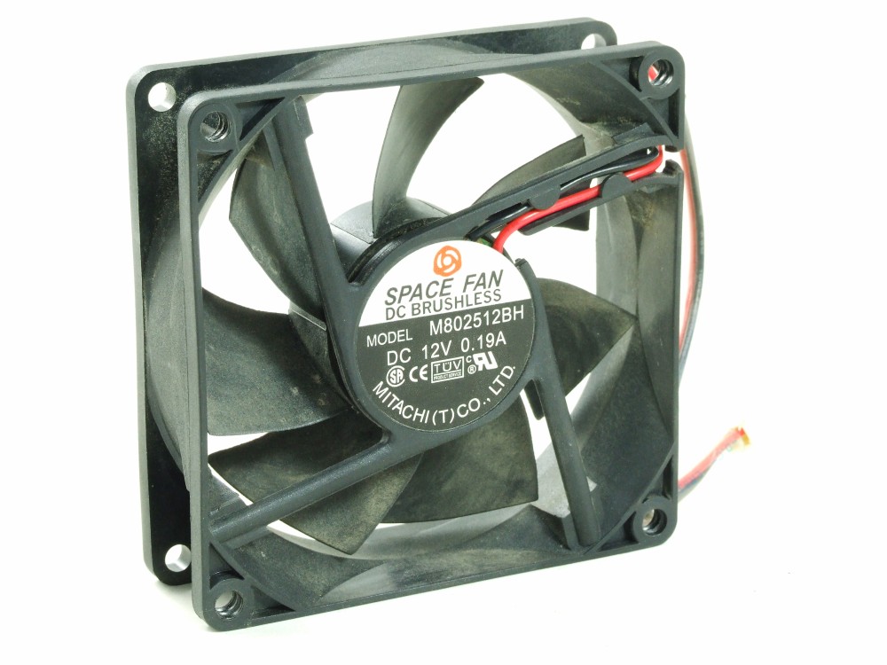 Mitachi M802512BH Space Fan PC Cooling Ventilator Lüfter 2-Pin 80x25mm ...