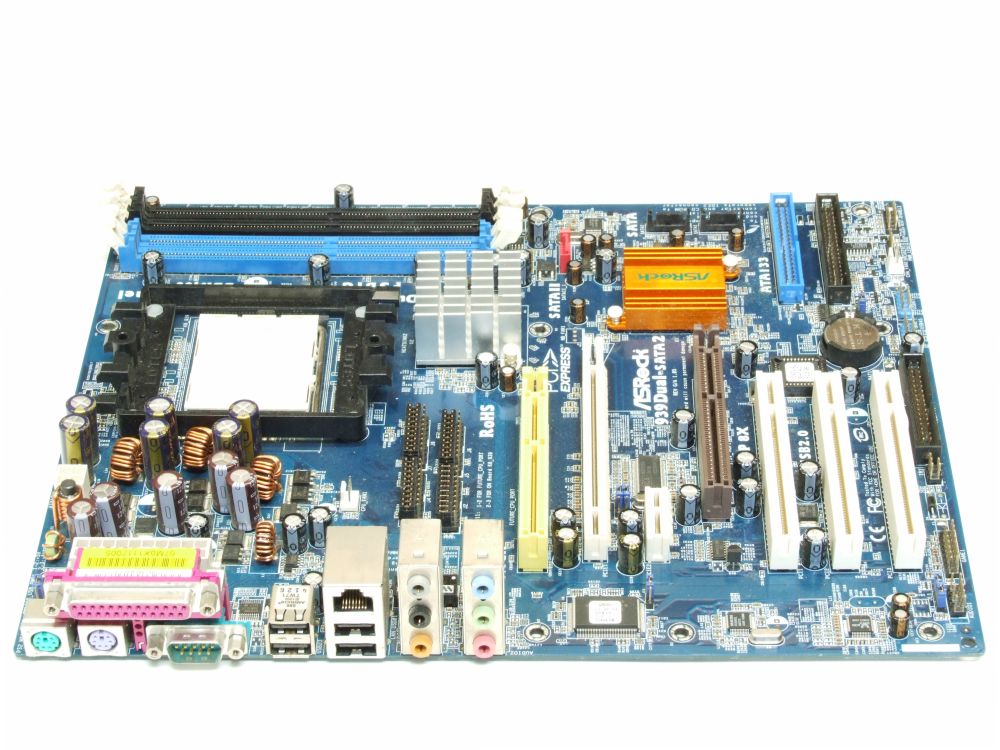Asrock 939Dual-SATA2 ATX Mainboard AMD Socket/Sockel 939 PCIe AGP SATA ...