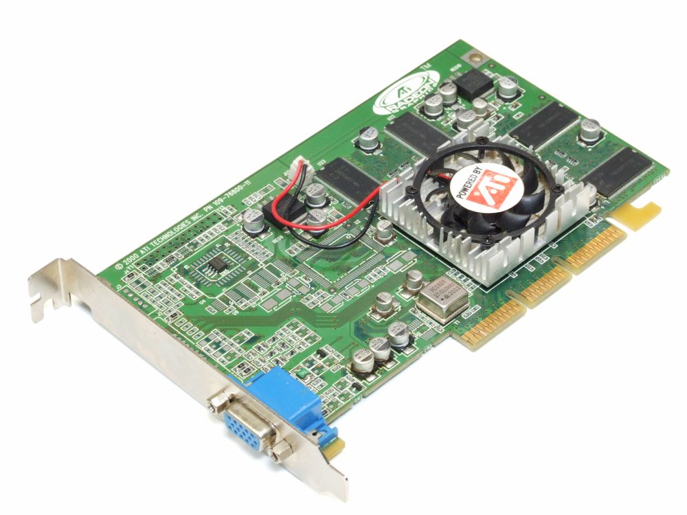 ATI Radeon 7200 32MB SDRAM AGP Graphics Card PC Vintage Grafikkarte 109 ...