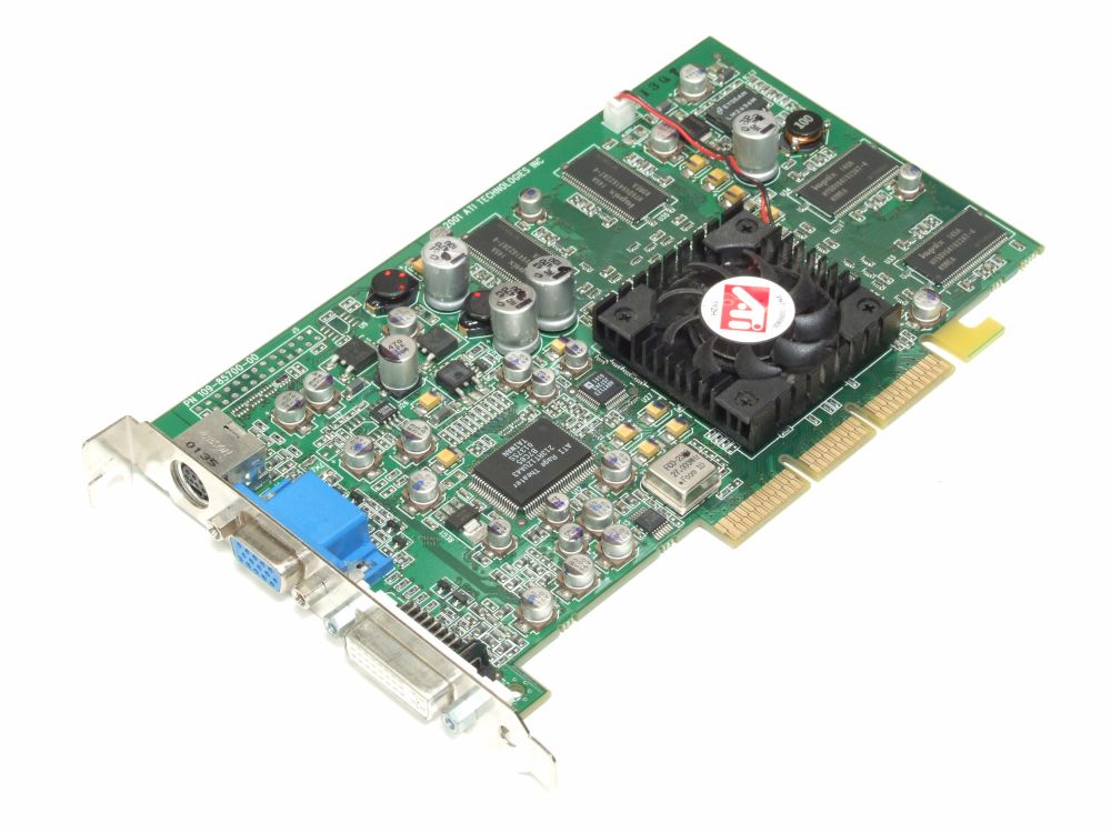 ATI Radeon 8500 64MB DDR AGP Graphics Card/Grafikkarte DVI VGA TVO 109 ...
