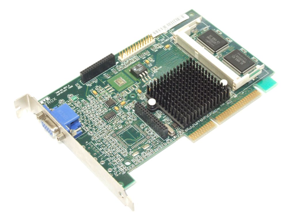 Matrox Millenium 8MB Retro Vintage Graphics Card AGP 3.3V MGA G200 G2 ...
