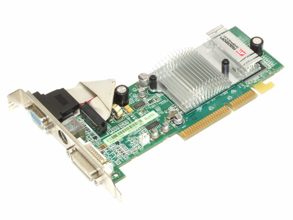 Sapphire ATI Radeon R9550 SE 128MB DDR AGP Graphics Card DVI TVO 188 ...