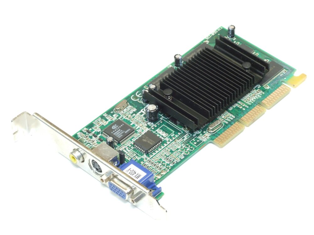 AOpen nVidia GeForce2 MX400 64MB AGP Video Card S-Video Composite Cinch SCI-051