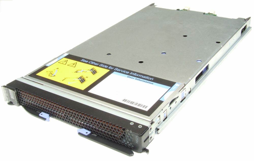 IBM HS21 Blade Center Server 8853G1G 2x Intel Xeon E5405 Quad Core 4x 2 ...