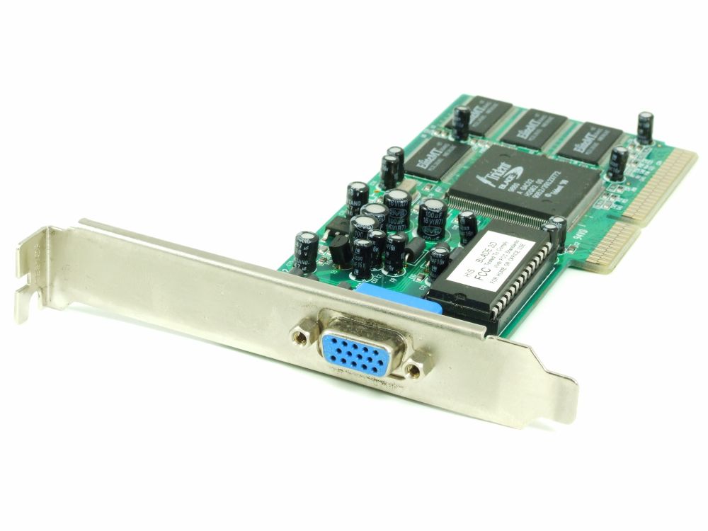 Elsa Winner III H Retro AGP Graphics Card/Grafikkarte 8MB Trident Blade ...