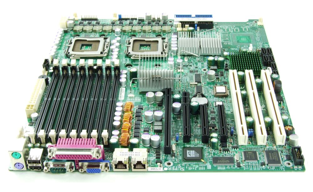 Supermicro X7DBE Rev. 2.00 eATX Server Board Mainboard Dual Socket 771 ...