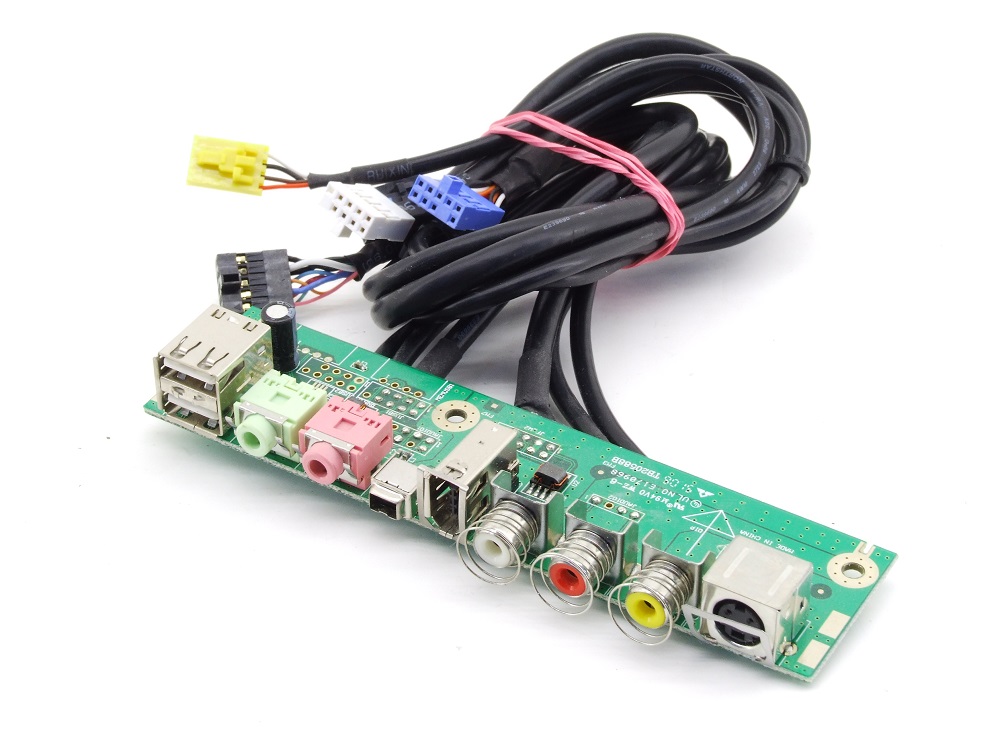 Medion TB20588B I/O Front Panel PCB Board USB Audio Video Cinch ...