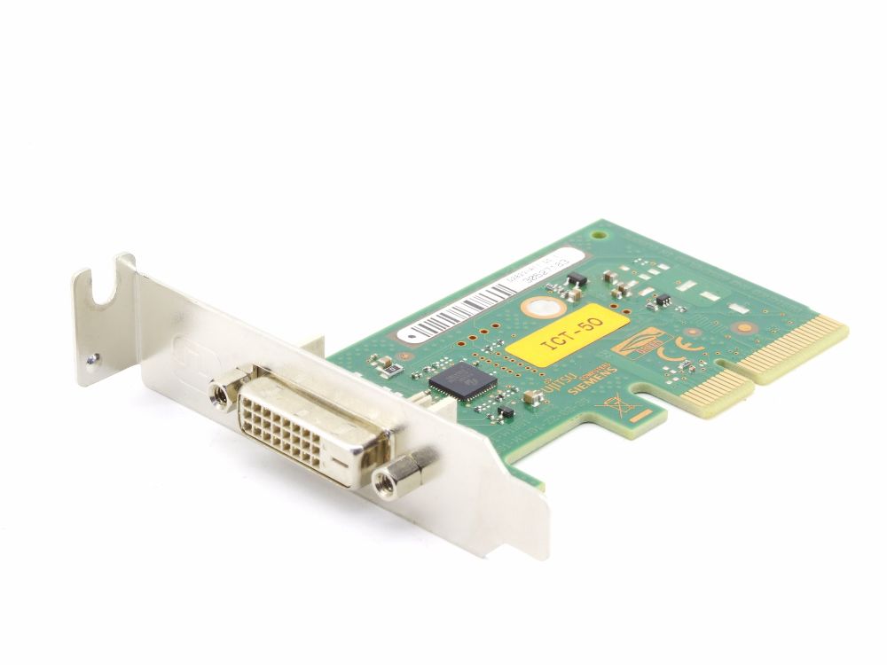 Fujitsu-Siemens D2823-A11 PCIe DVI Graphics Adapter Add Card ICT-50 Low ...