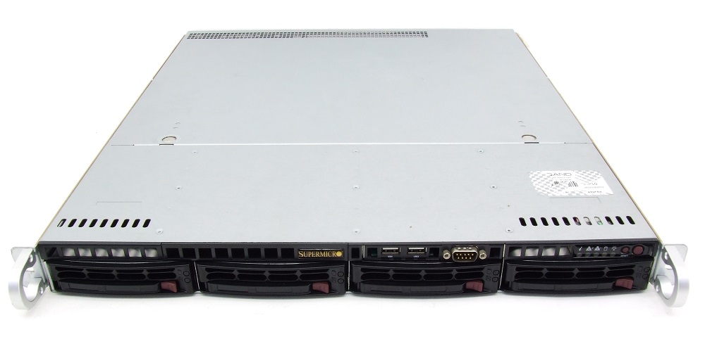 Supermicro Super Chassis SC813 19" Zoll 1U Server Case Gehäuse 4x SAS ...