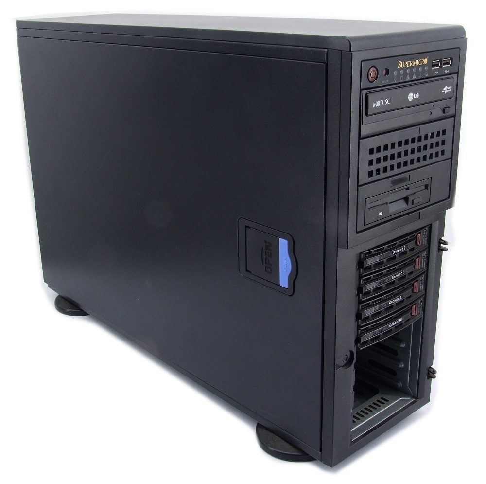 Supermicro SC743 E-ATX 4U Tower Server Chassis 8x SAS Backplane Gehäuse ...