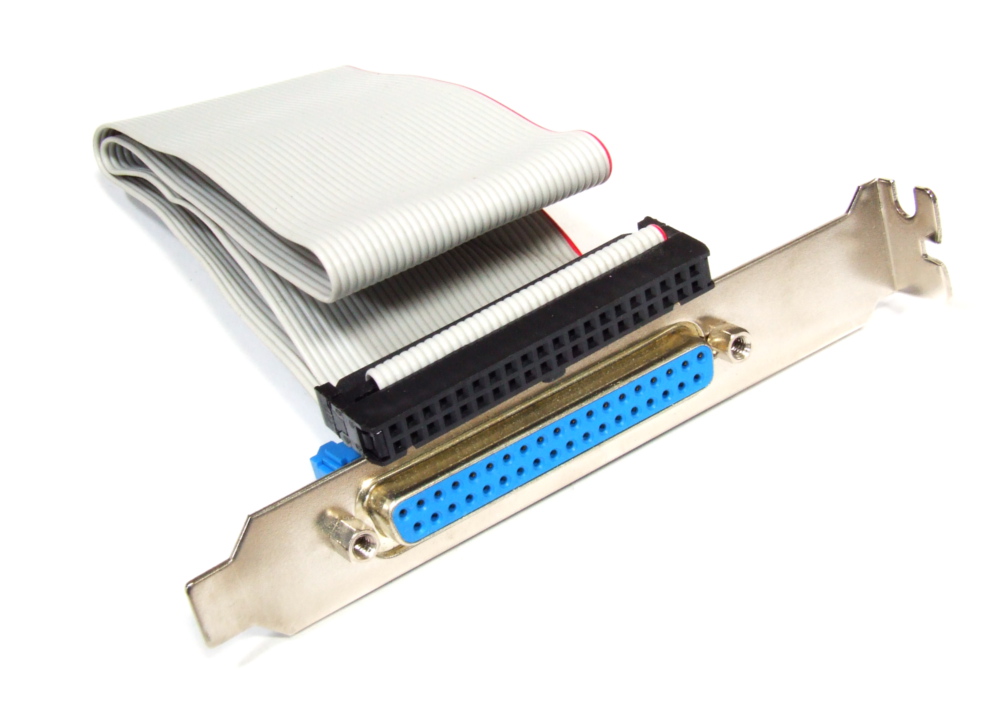 D-Sub Port DB37-Pin 40-Pin Connector Female w/ Bracket Adapter Slot ...