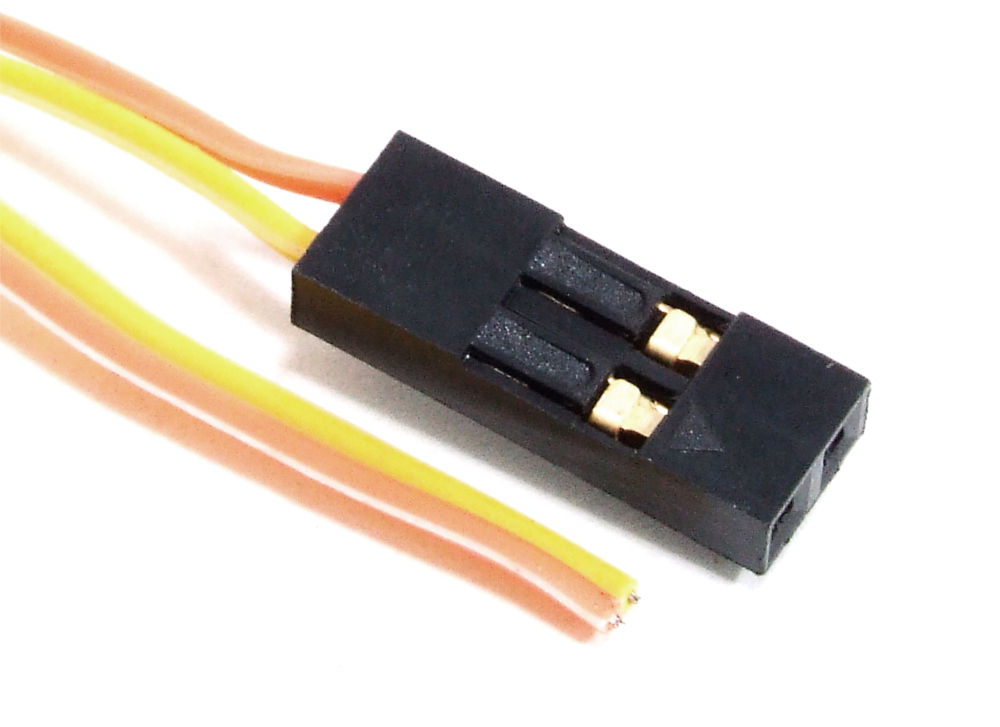 2-Pin Crimp Housing Connector LED Dupont Power Cable Orange Yellow ...