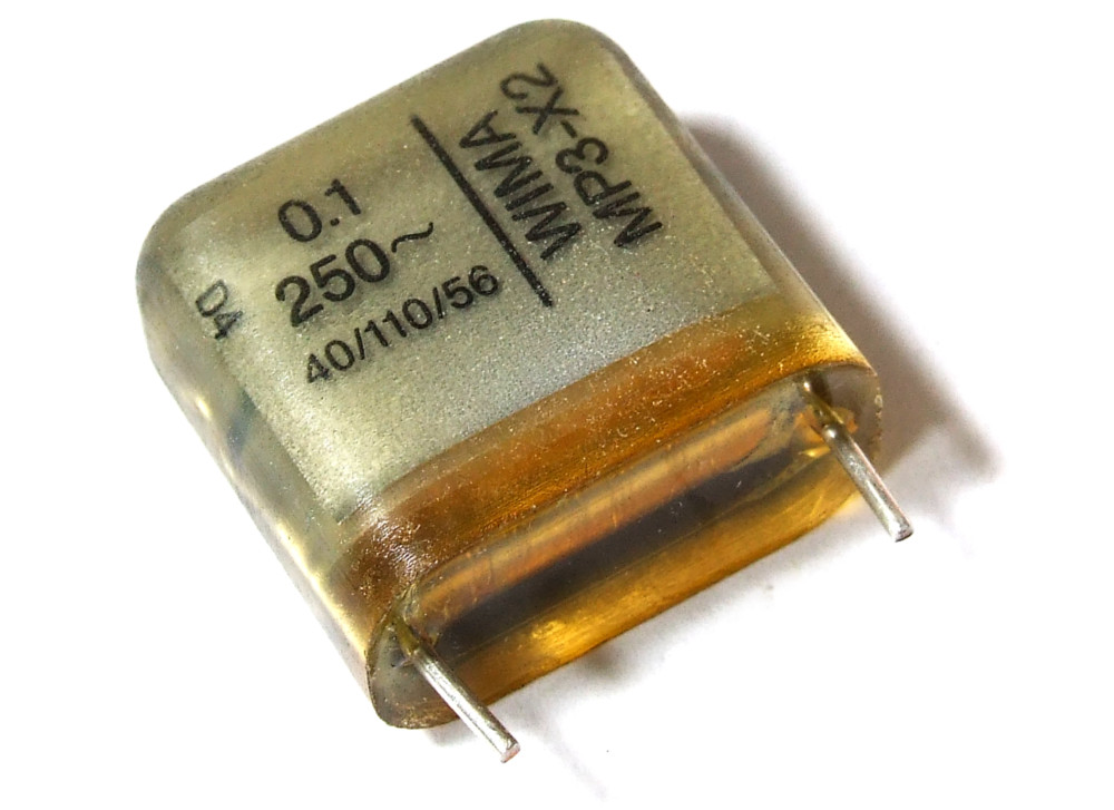 WIMA MP3-X2 0.1uF 0.1µF 250V EMI Suppression Film Capacitor/ Entstör ...
