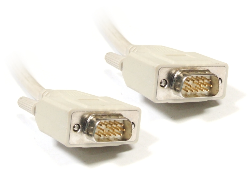 1.7m DB-15 14-Pin Male/Male VGA Connector Display Graphics Cable ...