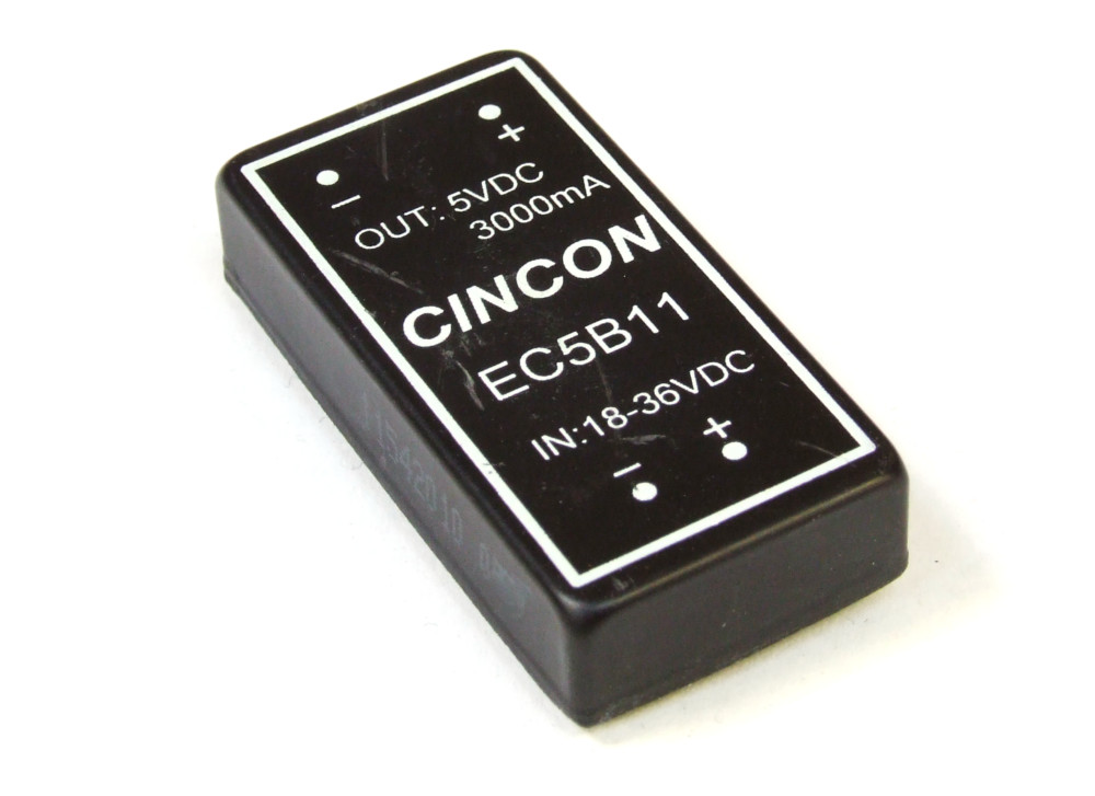 Cincon EC5B11 DC/DC Converter 15W 18-36VDC IN/ 5VDC 3000mA OUT ...