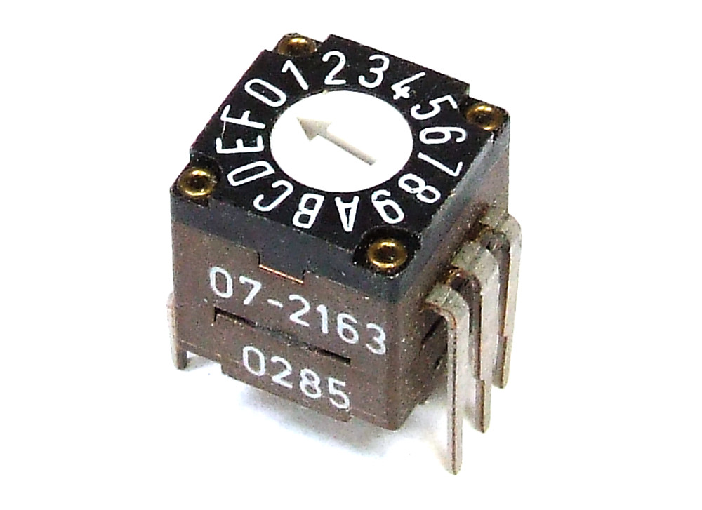 Elma 07-2163 Vertical Hex Coded Switch 16-Position 0-F 6-Pin ...