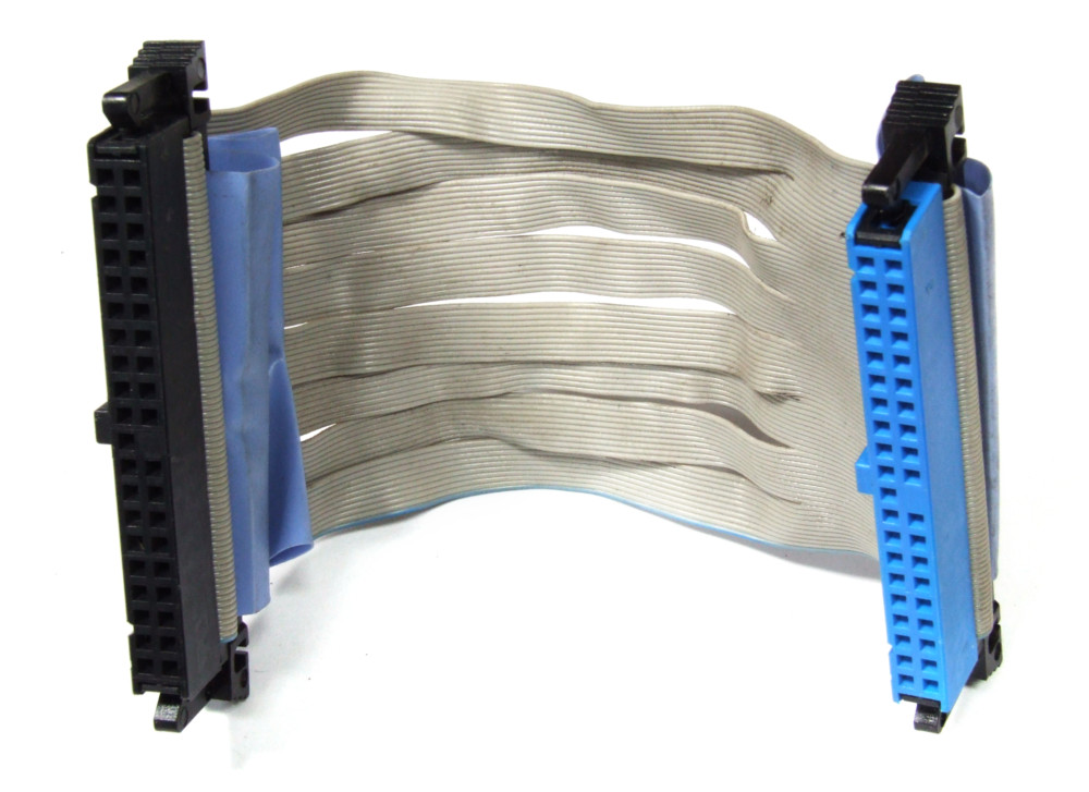 40-Pin Female Connector HDD CD/DVD Data Signal Ribbon Cable Flachband ...