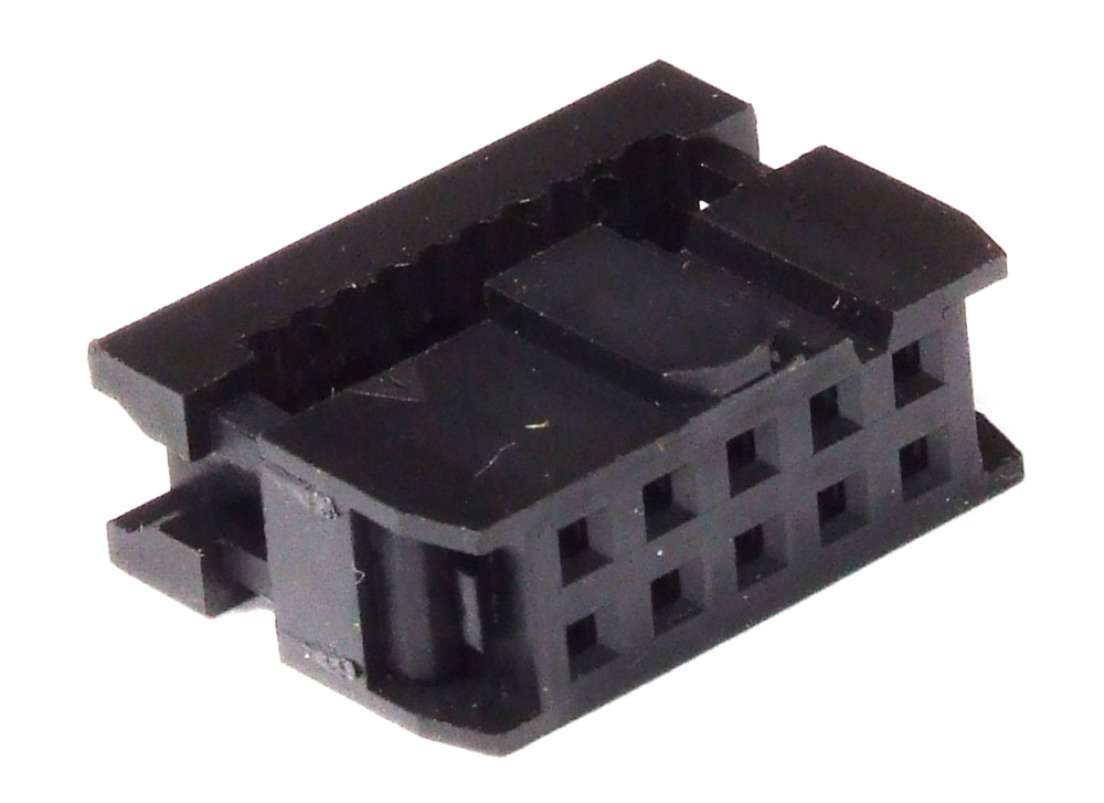 10-Pin IDC Female Connector Socket Flat Ribbon Cable Mounting ...