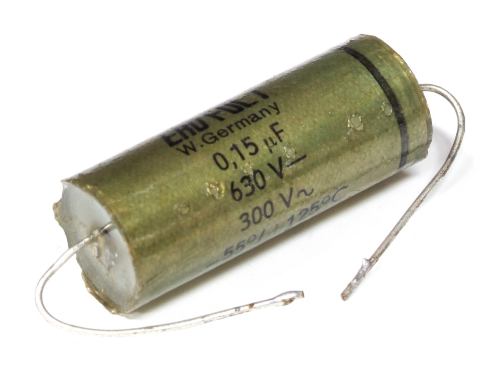 ERO-FOL I 0.15uF 0.15µF 150nF 630V/300V Axial Audio Tone Capacitor ...