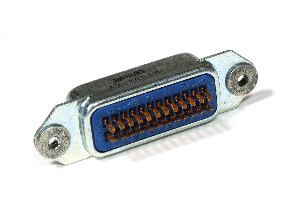 Amphenol Centronics 24-Pin Connector w/ Solder Buckets Gold/ Buchse m ...