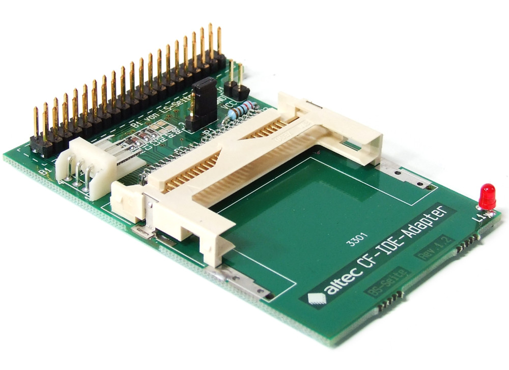 Altec Compact Flash CF 50-Pin to IDE 40-Pin Card Reader Adapter ...