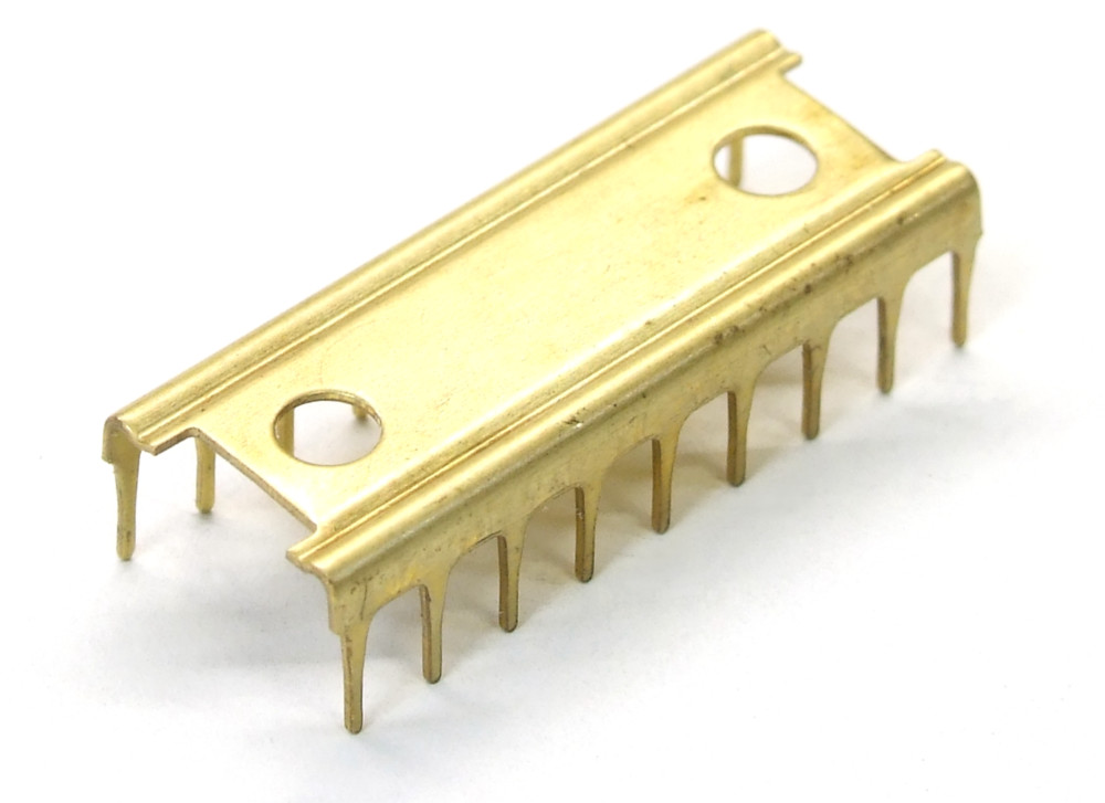 DIL DIP-18-Pin Integrated Circuit Carrier Socket Brass Gold / IC Sockel ...