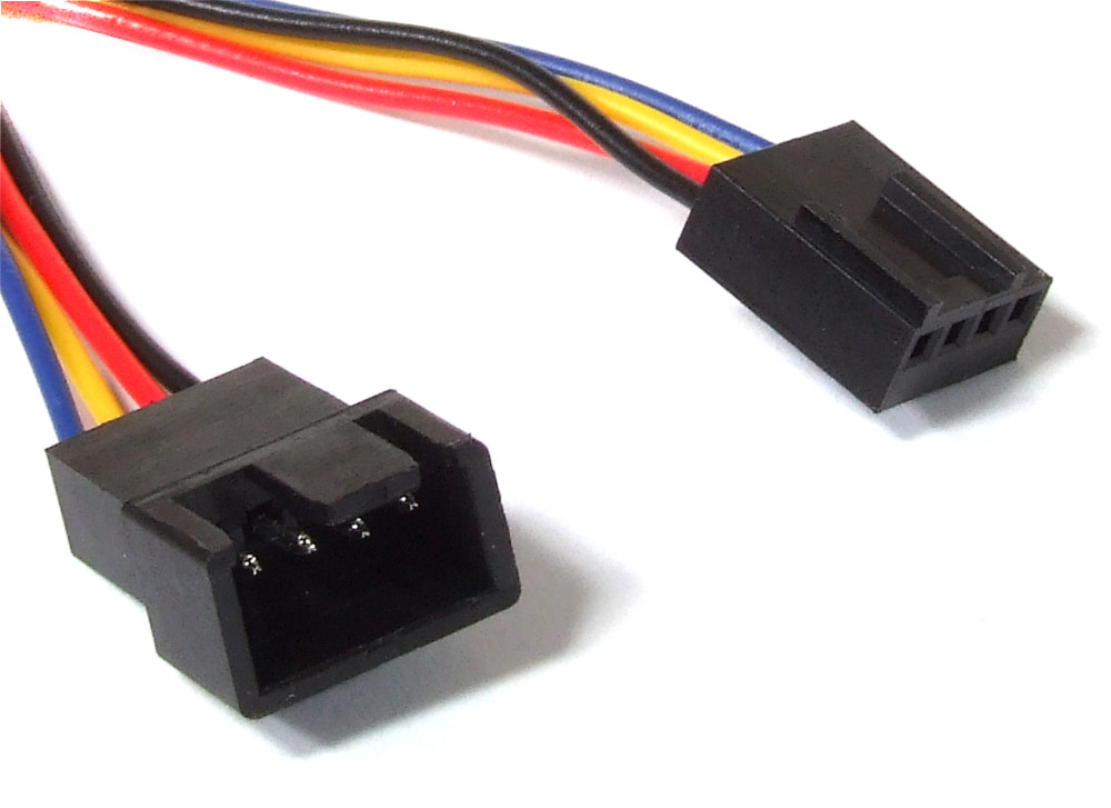 4-Pin Fan Extension Power Cable Internal PC Lüfter Stromkabel ...