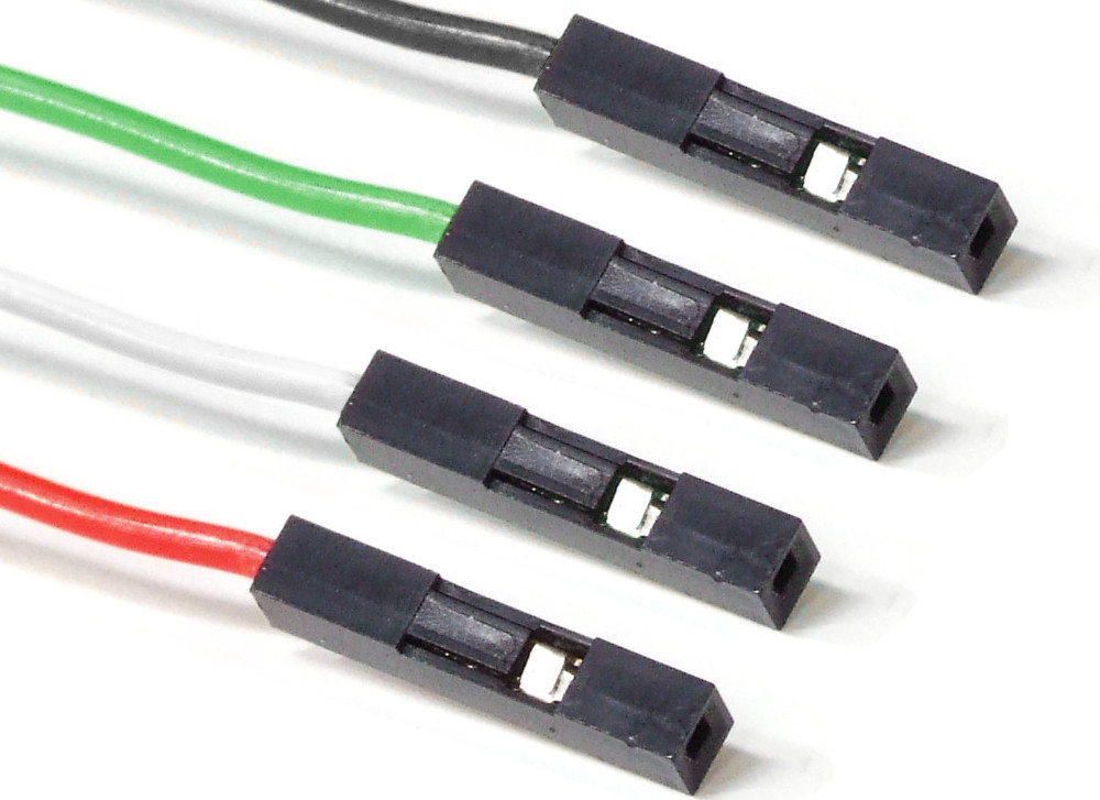 4x 1-Pin 2.54mm Crimp Housing Dupont Power HDD LED Cable Set / Strom ...