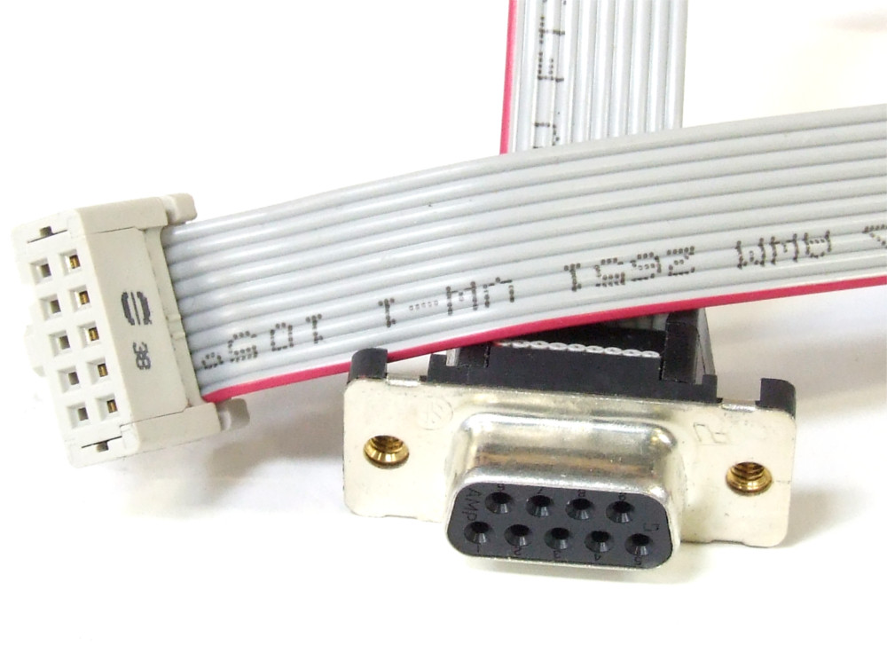 DSub DB-9-Pin Serial COM-Port RS-232 IDC 10-Pin Ribbon Cable ...