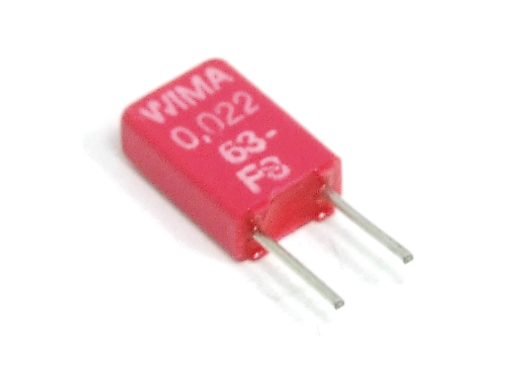 2x WIMA MKS02 0.022uF 22nF 63V Metallized Polyester Capacitor ...