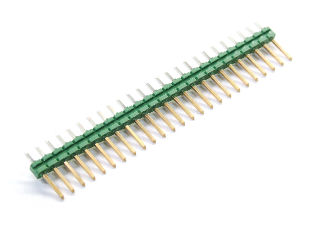 25 Pin Pol Single Row Header Male Strip / Stift-Leiste 6cm RM 2.54mm Pitch