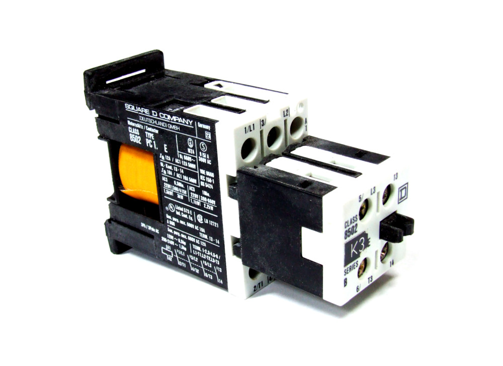 Square D Class 8502 Type PC-1.01-E Contactor 3-Pol / Motorschütz 600V ...