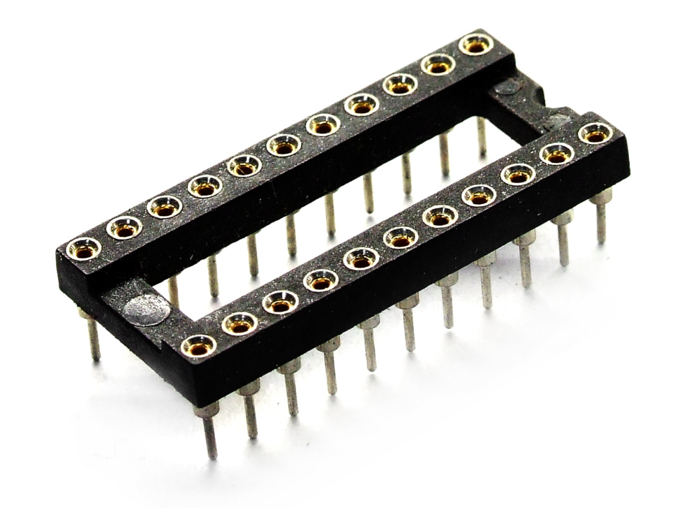 DIL DIP-22-Pin Pol IC Chip Precision Sockets / Präzisions-Sockel 2.54mm Pitch