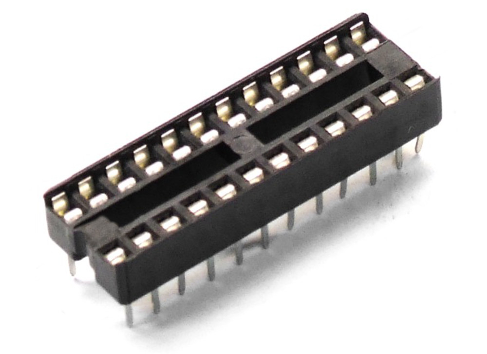 10x DIP-24-Pin IC Chip Socket Narrow Solder / Sockel Fassung Schmal 2 ...