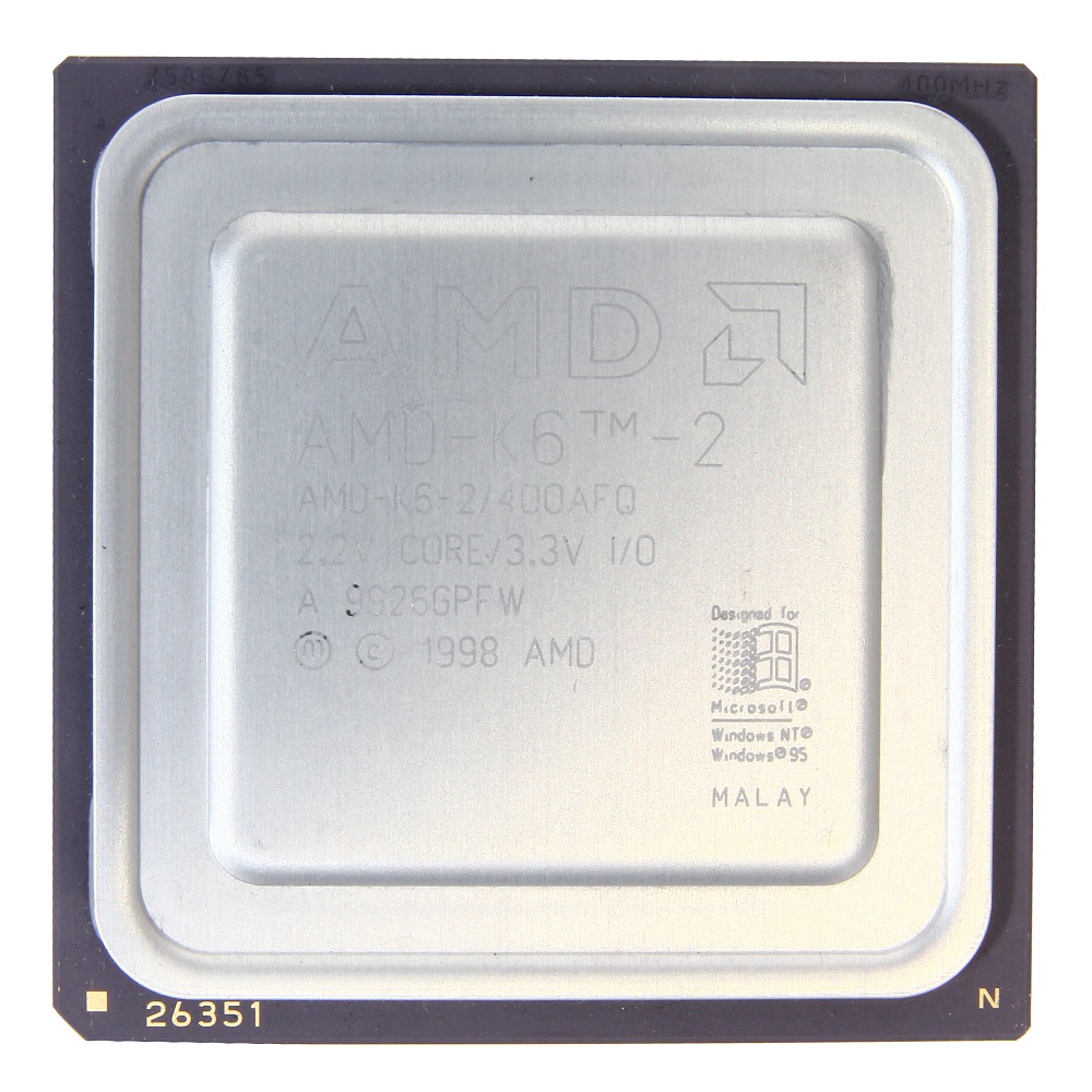 AMD AMD-K6-2/475AHX 475MHz/32KB/95MHz Sockel/Socket Super 7 CPU ...