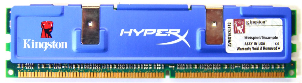 1GB Kit (2x512MB) Kingston HyperX DDR1 RAM PC3200U 400MHz CL2 KHX3200AK2/1G