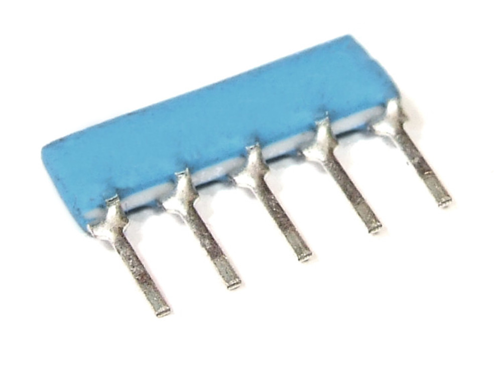 50x 100K Ohm 20% Resistor Array Network / Widerstandsnetzwerk SIP-5 ...